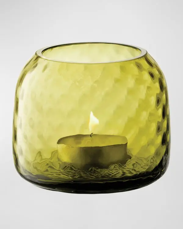 LSA Dapple Tea Light Vase - Green