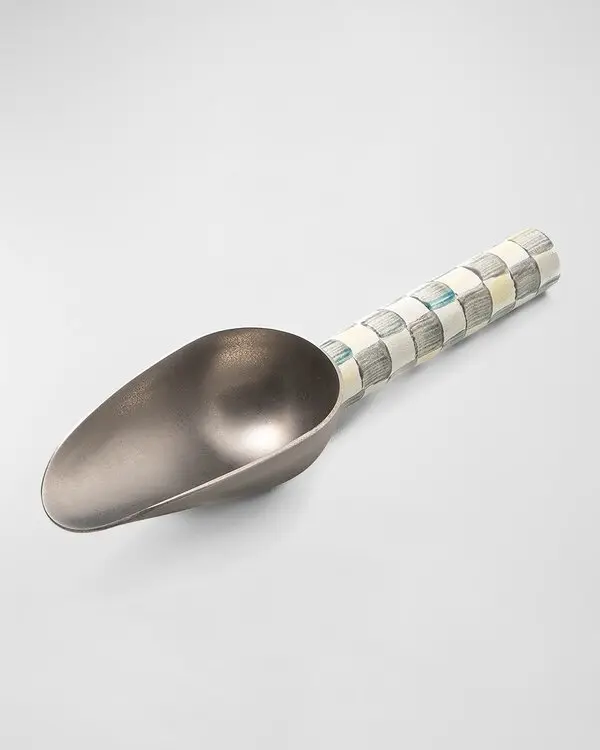 MACKENZIE-CHILDS Sterling Check Enamel Scoop, Small