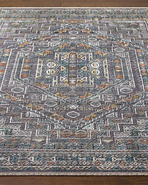 SURYA RUGS Slate Hand-knotted Rug, 6' X 9