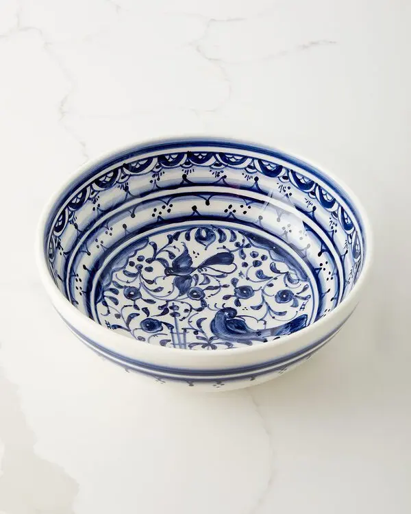 Neiman Marcus Pavoes Cereal Bowls, Set Of 4 - Bluewhite
