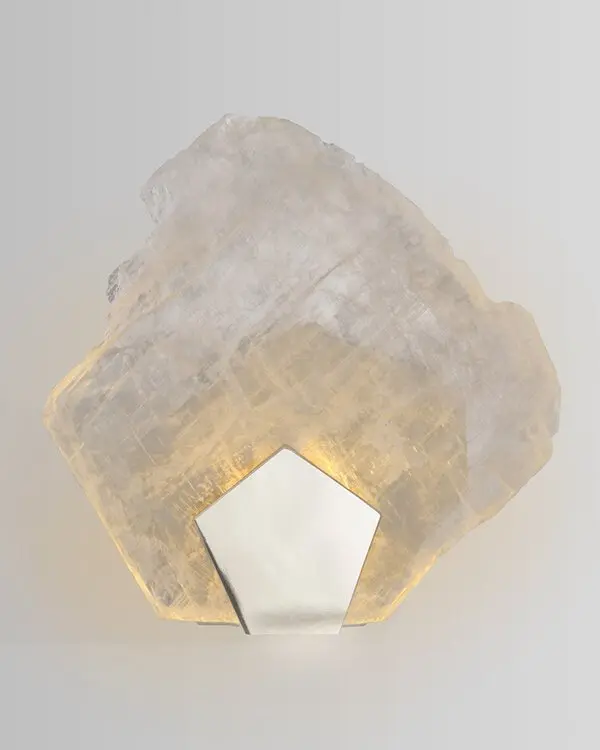 JOHN-RICHARD COLLECTION Selenite 1-light Wall Sconce - Silver