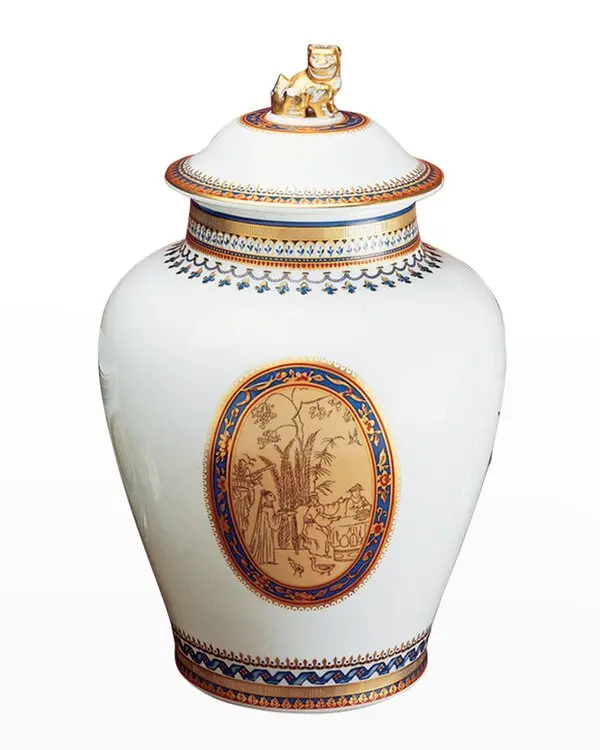 MOTTAHEDEH Chinoise Blue Ginger Jar
