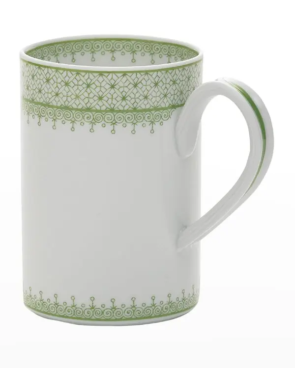 MOTTAHEDEH Apple Lace Mug - Lt. Green