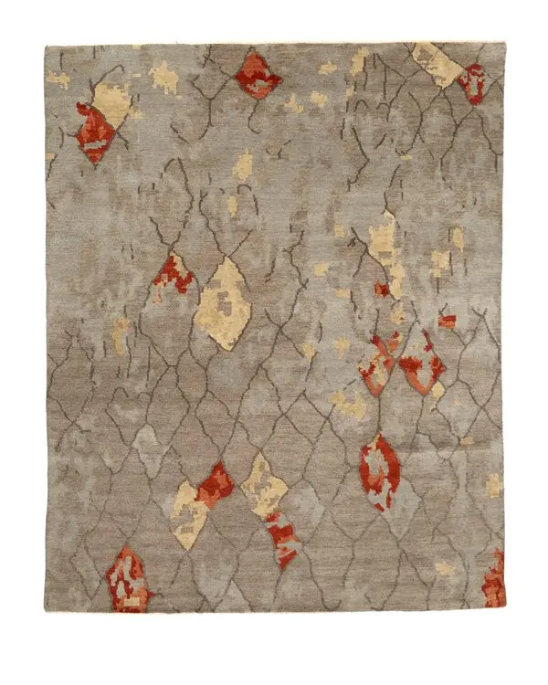 HAVEN & LOOM Abda Hand-knotted Rug, 9' X 12 - Greige