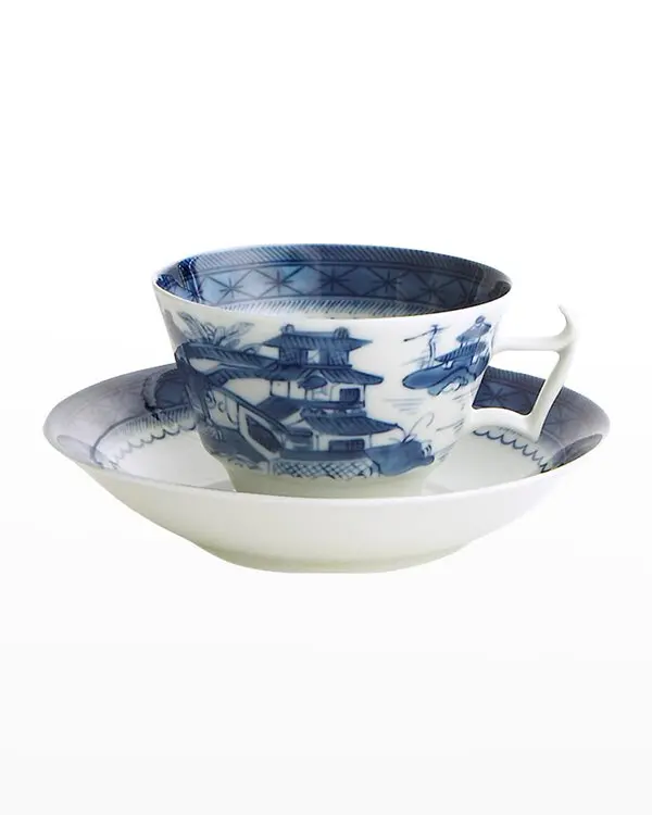 MOTTAHEDEH Canton Teacup & Saucer - Blue