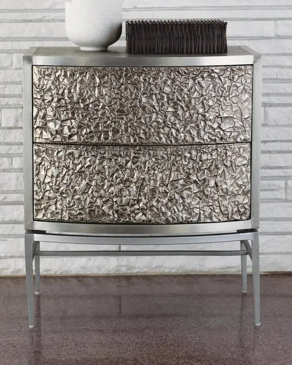 GLOBAL VIEWS Crinkle Bedside Chest