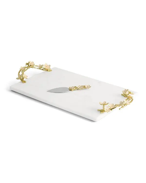 Michael Aram Cherry Blossom Large Cheese Board With Spreader