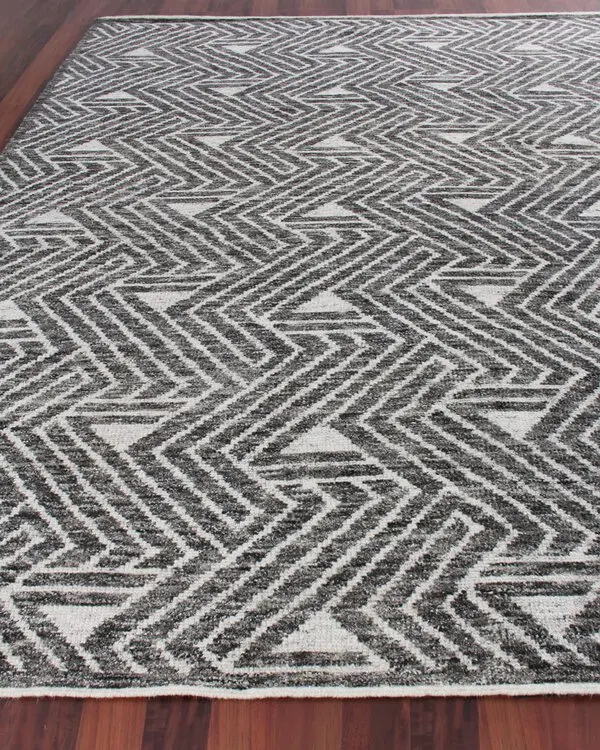 EXQUISITE RUGS Turner Hand-knotted Rug, 10' X 14 - Silver/gray