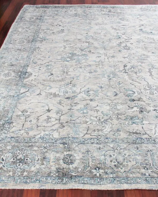 EXQUISITE RUGS Springer Hand-loomed Rug, 9' X 12 - Beige/blue