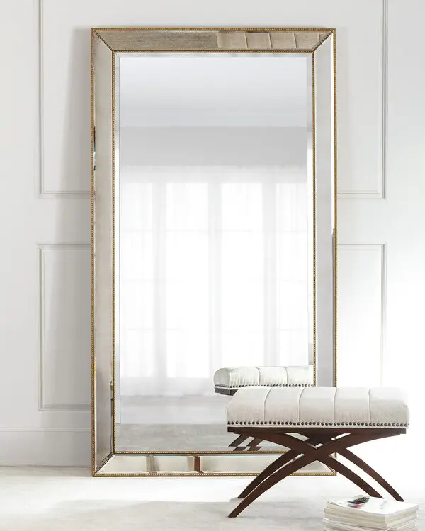 KATHERINE NOBLE BY BMC Aldina Beaded Floor Mirror, 79"t