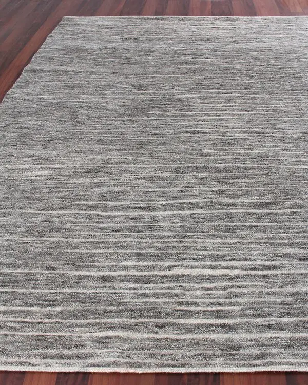 EXQUISITE RUGS Eaton Hand-knotted Rug, 8' X 10 - Gray/ivory