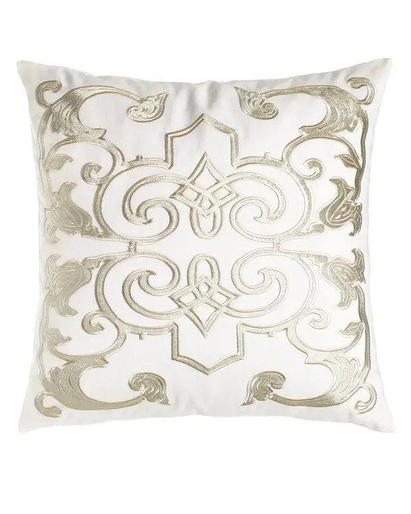 LILI ALESSANDRA Mozart Pillow, 24"sq - Ice Silver