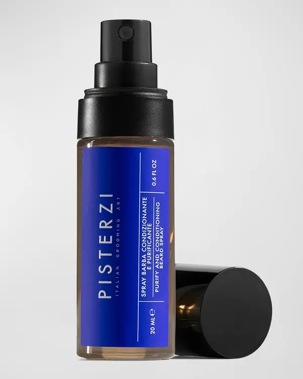 PISTERZI Purify And Conditioning Beard Spray, 0.6 Oz