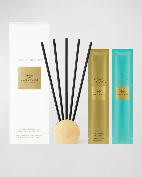 GLASSHOUSE FRAGRANCES Scent Scene Duo Lost In Amalfi And Kyoto In Bloom