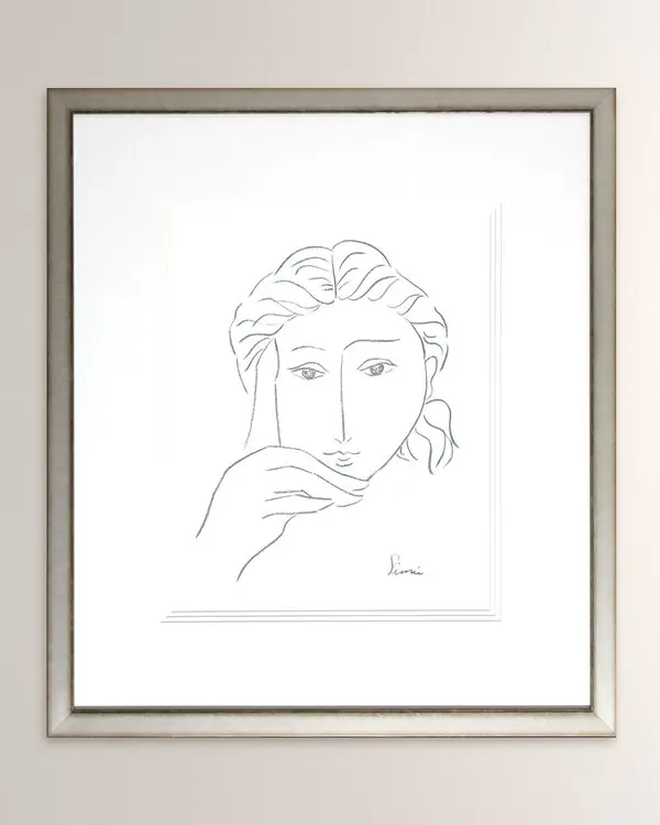SHADOW CATCHERS Woman's Face Sketch I 28" X 32