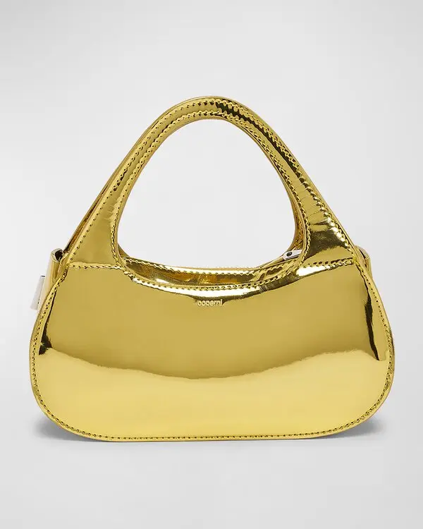 Coperni Swipe Micro Metallic Crossbody Bag - Gold | Editorialist