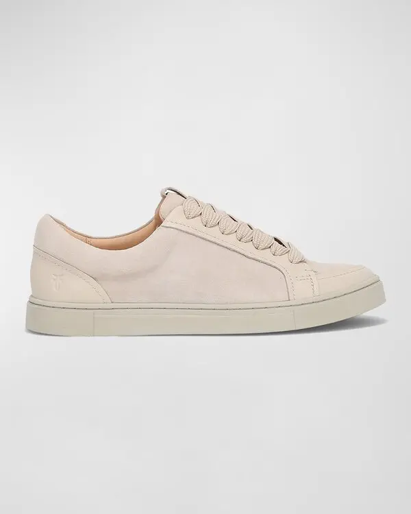 Frye Ivy Mixed Leather Low-top Sneakers - Ivory