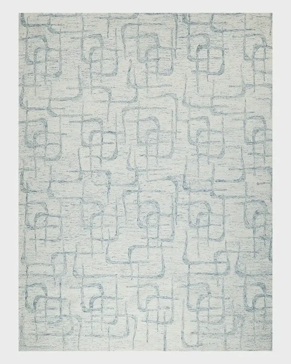EXQUISITE RUGS Breeze Hand-tufted Rug, 5' X 8 - Light Blue