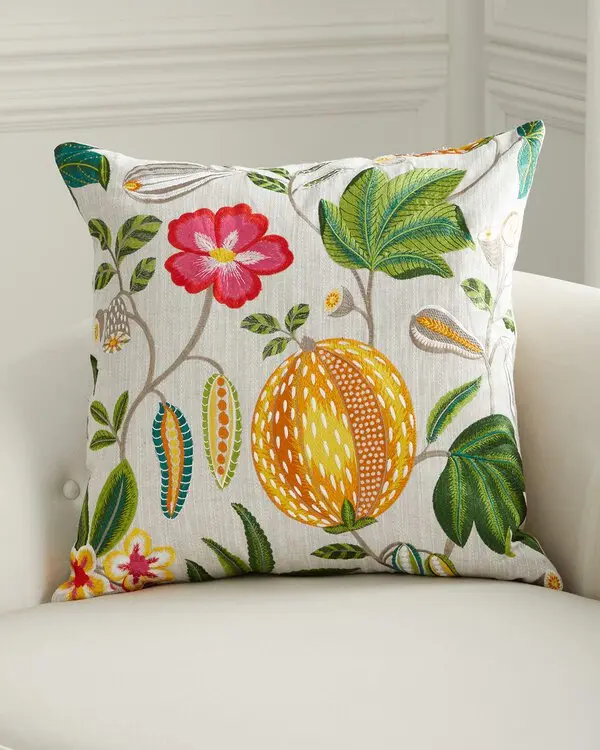 D.V. KAP HOME Rankin Embroidered Pillow