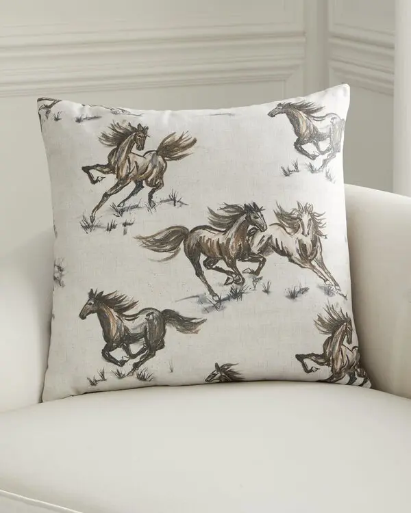 D.V. KAP HOME Nokota Horse-print Pillow