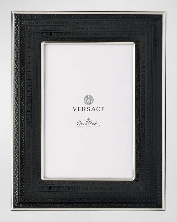 Versace X Rosenthal Vhf11 Picture Frame, 4" X 6 - Silver | Editorialist