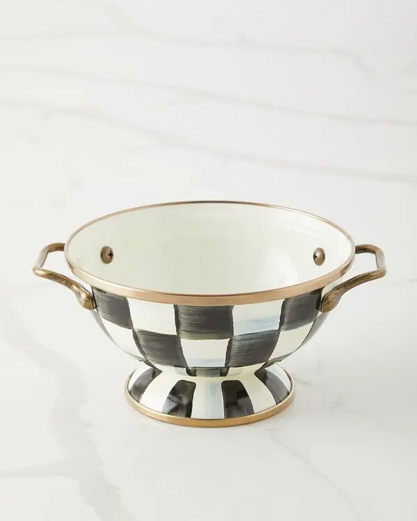 MACKENZIE-CHILDS Courtly Check Enamel Simply Anything Bowl