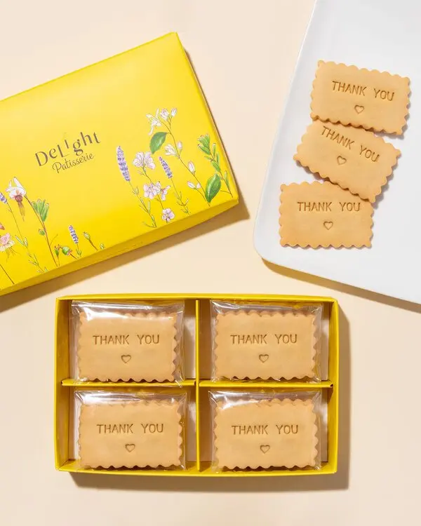 DELIGHT PATISSERIE Thank You Shortbread Cookies