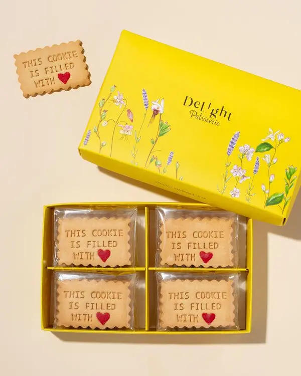 DELIGHT PATISSERIE Filled With Love Shortbread Cookies