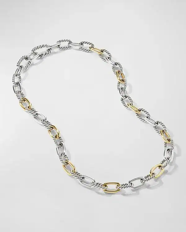 David Yurman Madison Chain Necklace In Silver And 18k Gold, 8.5mm, 20"l ...