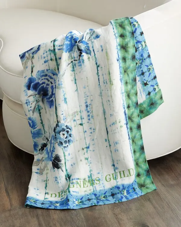 DESIGNERS GUILD Kyoto Flower Throw, 51" X 71