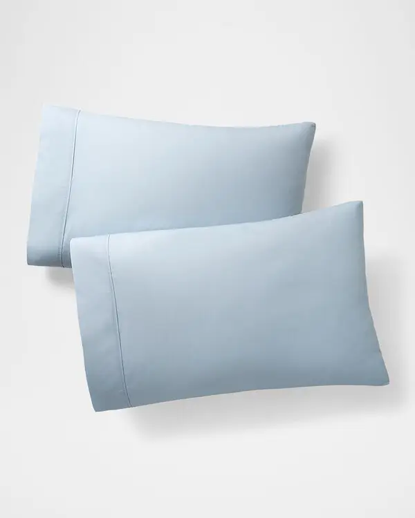 Ralph Lauren Organic 464 Percale Pillowcase - Pl Sky Blu