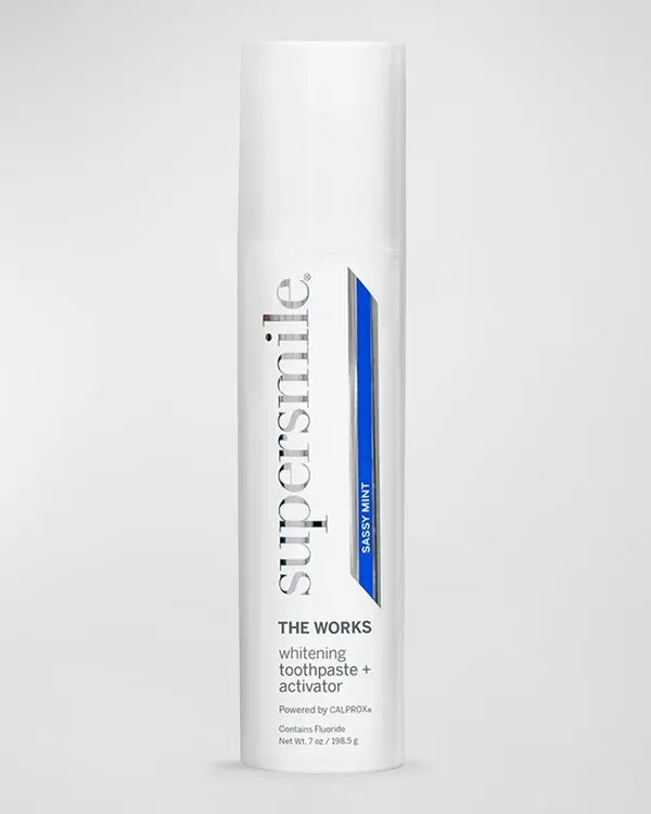 SUPERSMILE The Works Whitening Toothpaste + Activator, 7 Oz