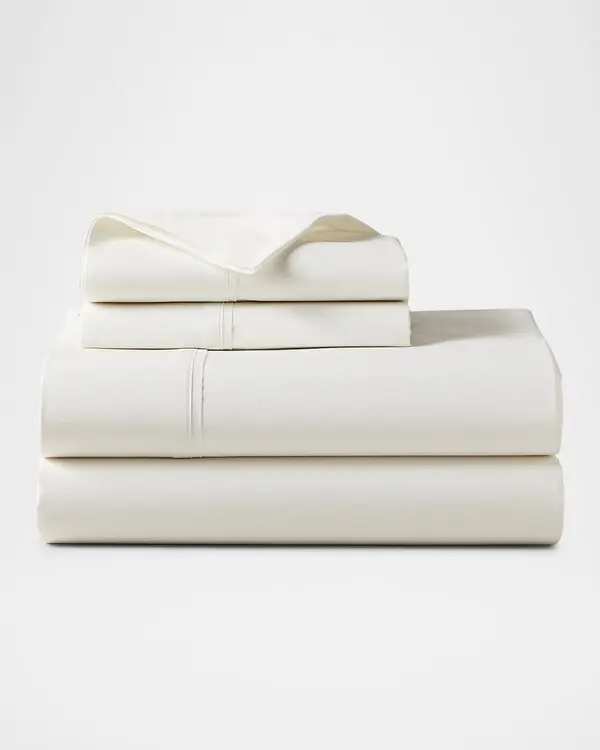 Ralph Lauren Organic 464 Percale Flat Sheet - Alabaster