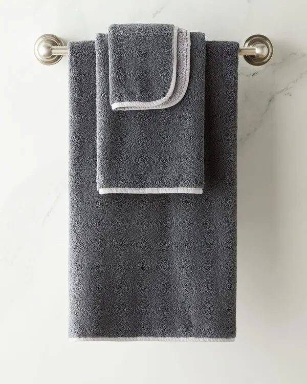 GRACCIOZA Bicolor Bath Towel - Silver/storm
