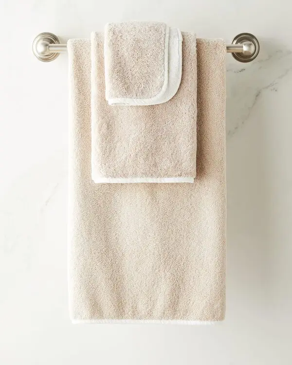 GRACCIOZA Bicolor Washcloth - Snow/fog
