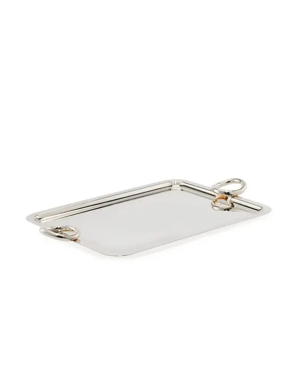 Christofle Vertigo Medium Rectangular Tray - Silver | Editorialist