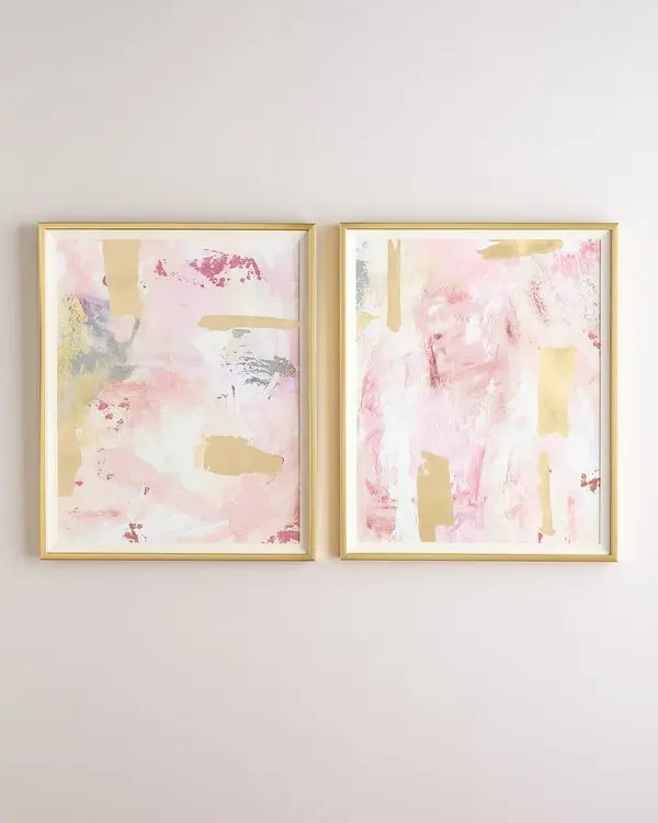 WENDOVER ART GROUP Rosie Abstracts, Set Of 2
