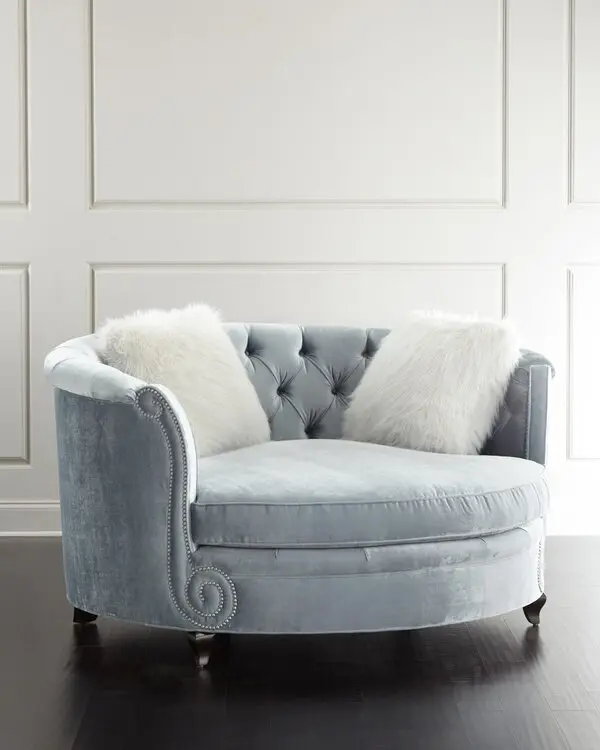 HAUTE HOUSE Harper Tufted Cuddle Chair