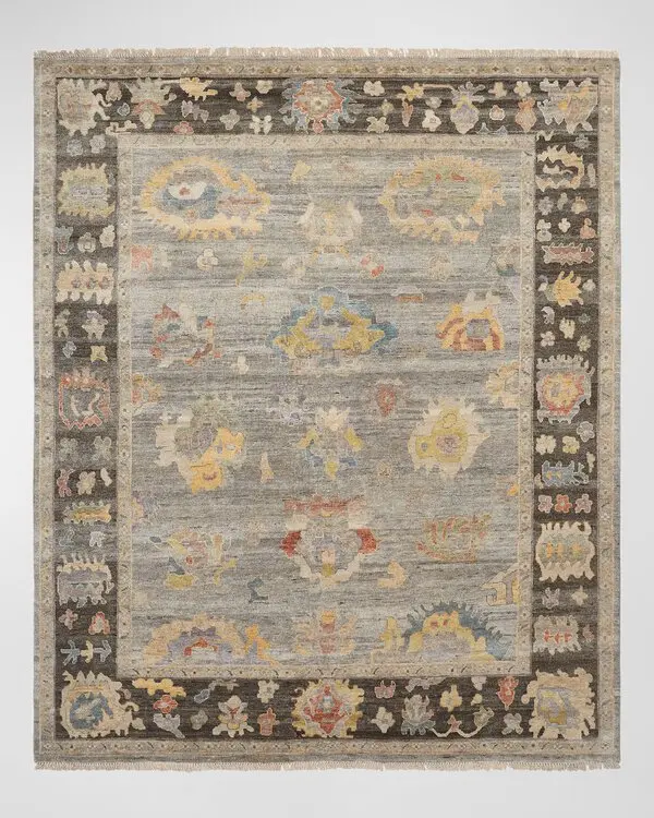 HAVEN & LOOM Eleanor Gray Hand-knotted Rug, 8' X 10