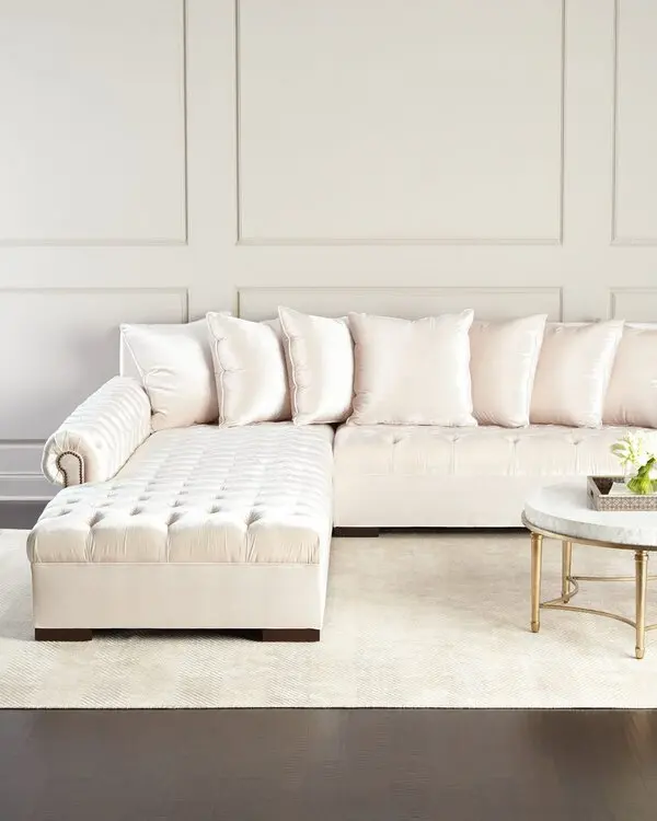 HAUTE HOUSE Divine Tufted Left-chaise Sectional, 116