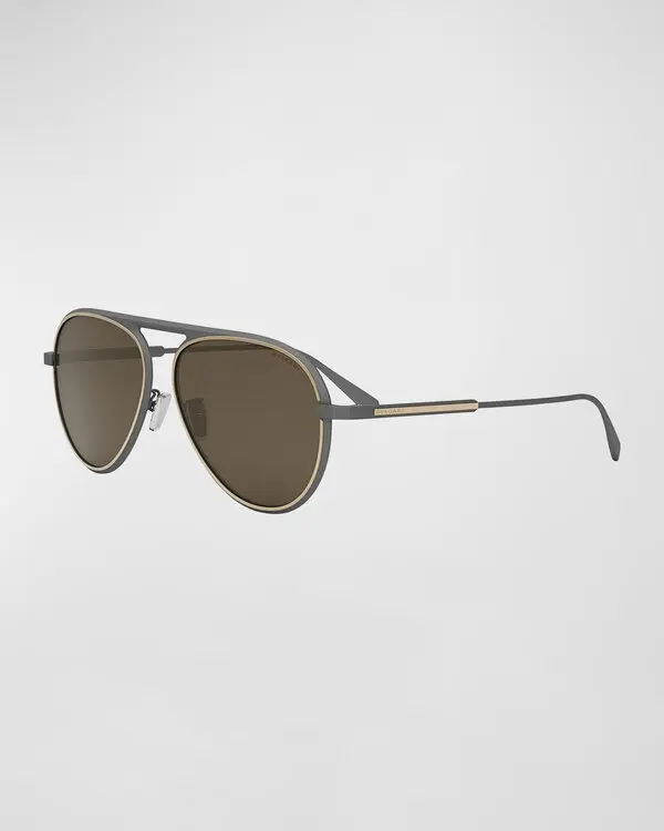 BVLGARI Octo Pilot Sunglasses - Brown