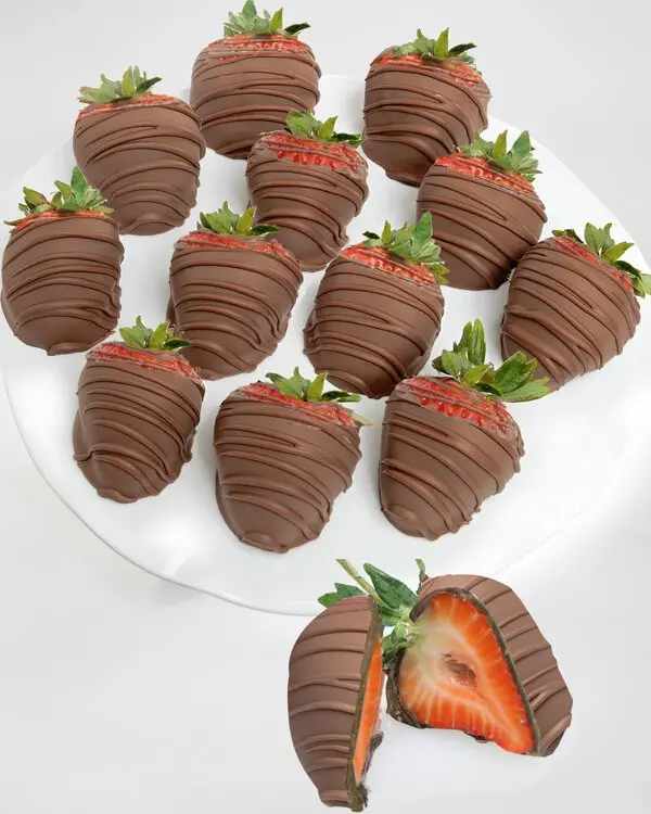 CHOCOLATE COVERED COMPANY Belgian Milk Chocolate Covered Strawberries