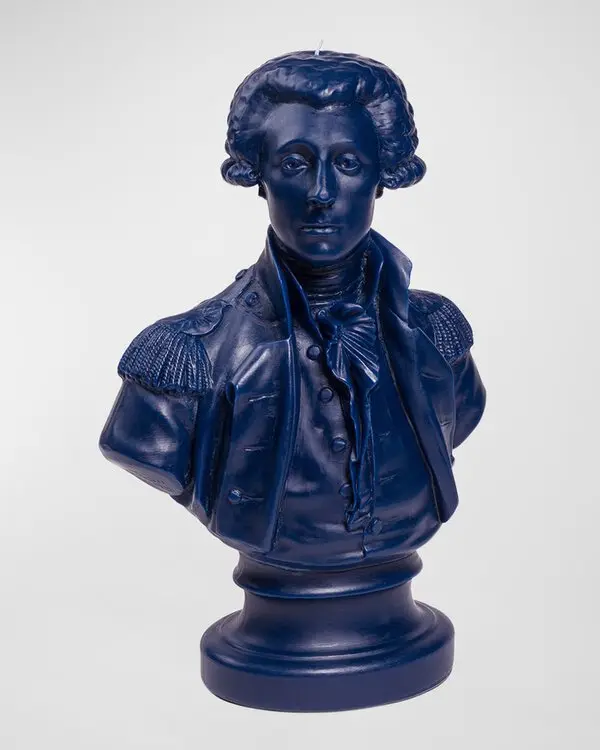 TRUDON Lafayette Bust Candle, Royal Blue