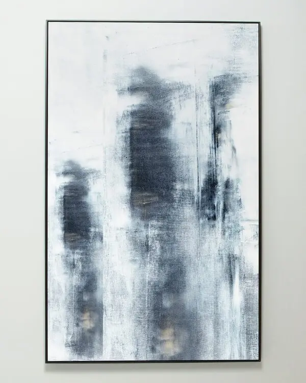 BENSON-COBB STUDIOS Tahoe In Black" Giclee Hand-embellished Art, 46" X 73