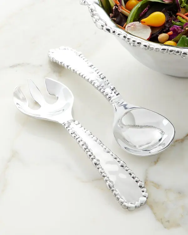 BEATRIZ BALL Organic Pearl Small Salad Servers
