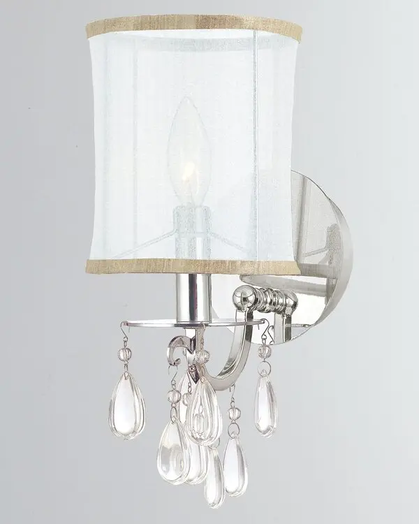 CRYSTORAMA Hampton 1-light Chrome Sconce