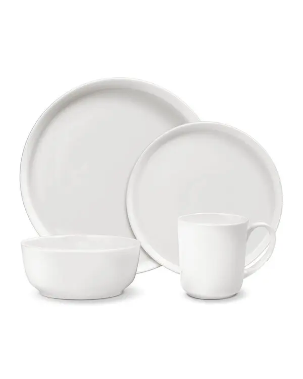 MIKASA 16-piece Samantha Dinnerware Set - White | Editorialist