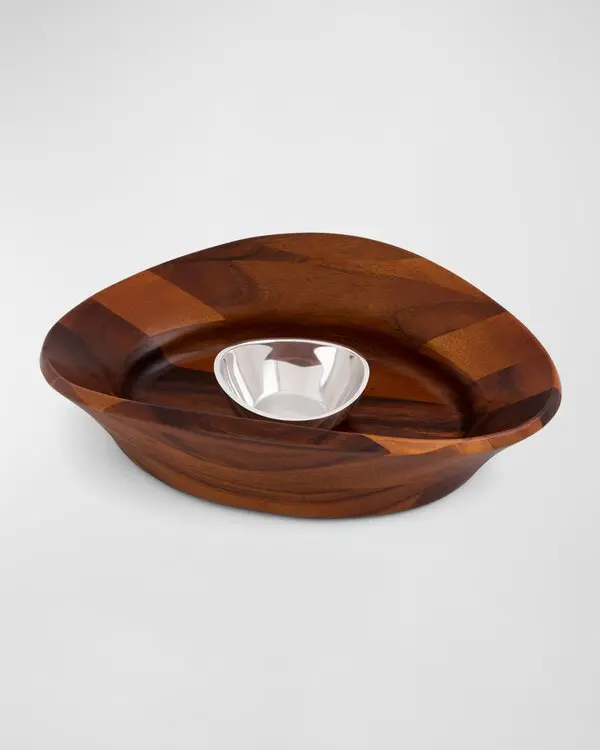 NAMBE Ripple Chip & Dip Bowls Brown Editorialist