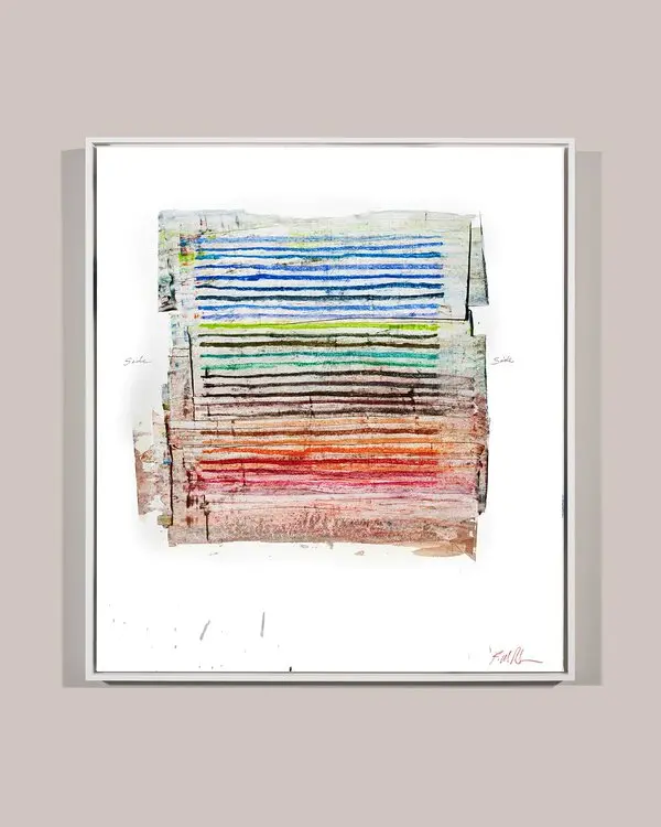 RFA FINE ART Horizontal Rainbow Lines Giclee