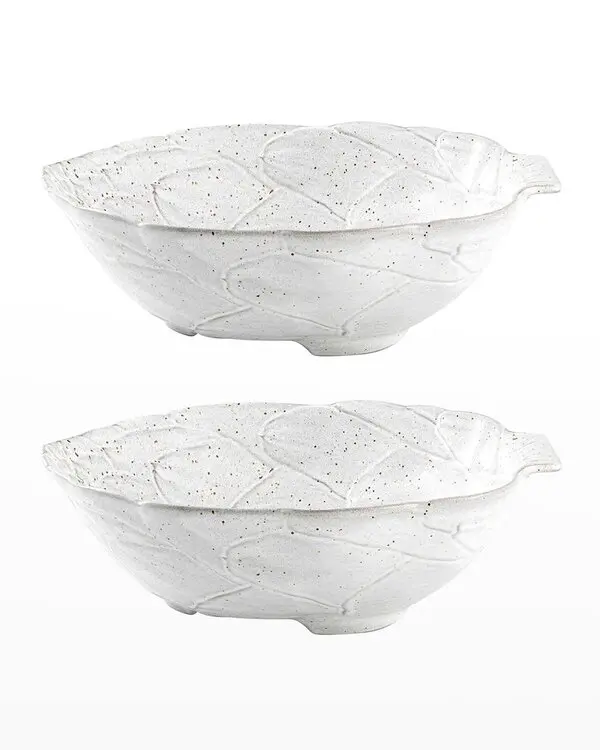 BORDALLO PINHEIRO Artichoke Salad Bowl, Set Of 2